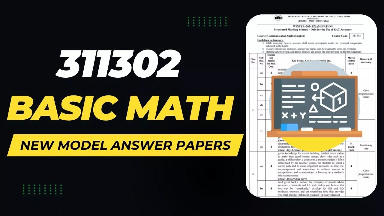 BMS 311302 MSBTE 2024 Model Answer Papers